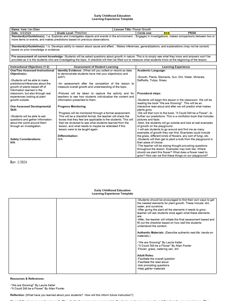 Edt 313 Investigation Lesson Plan | PDF | Educational Assessment | Learning