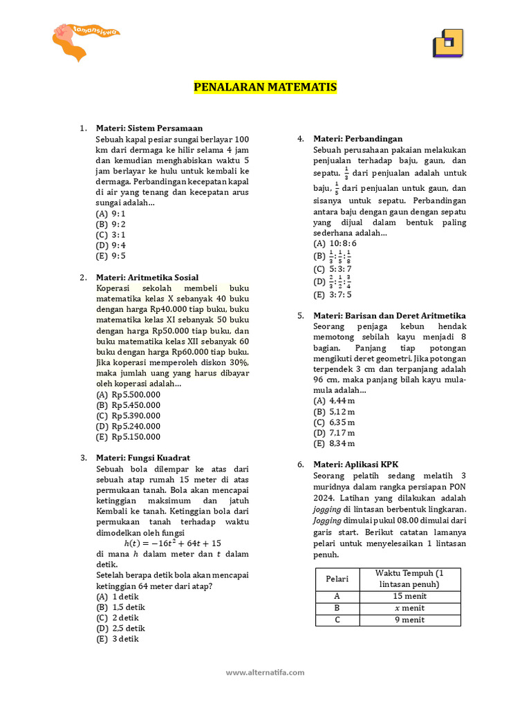 (Soal-PM) Paket 011 | PDF
