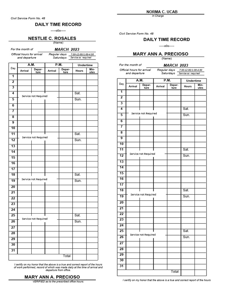 DTR New Feb Me | PDF