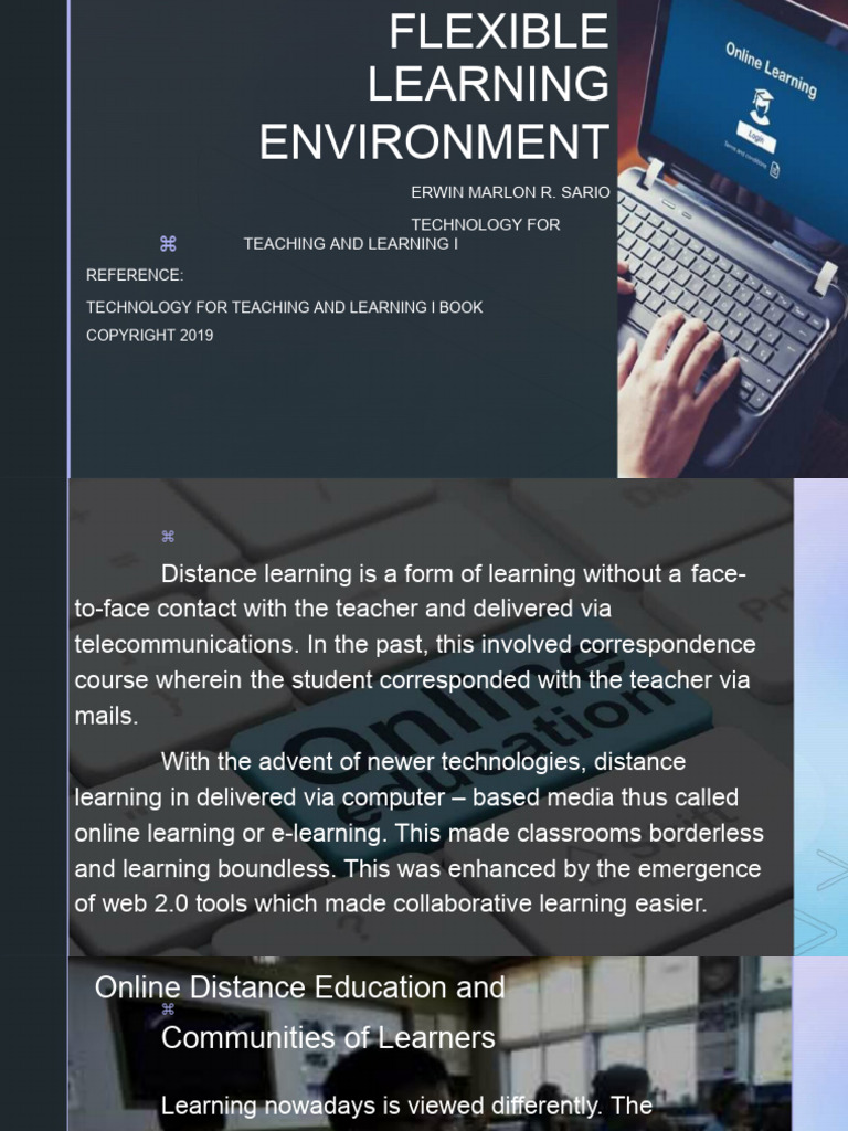Flexible Learning Environment | PDF | Educational Technology | Moodle