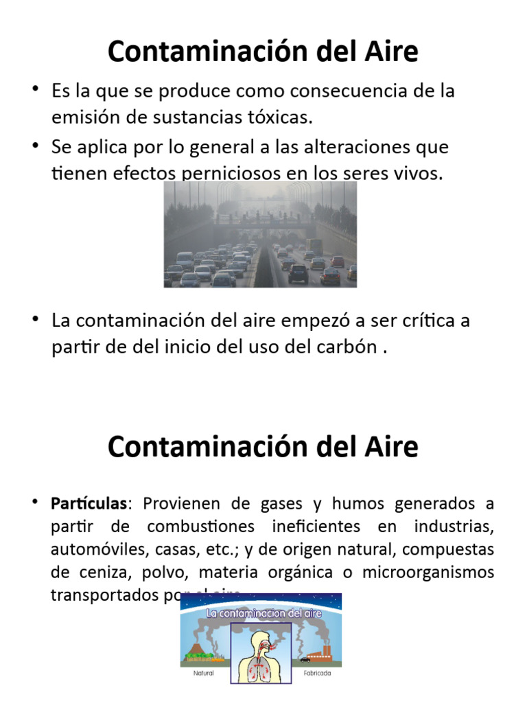 Contaminacion Del Aire | PDF