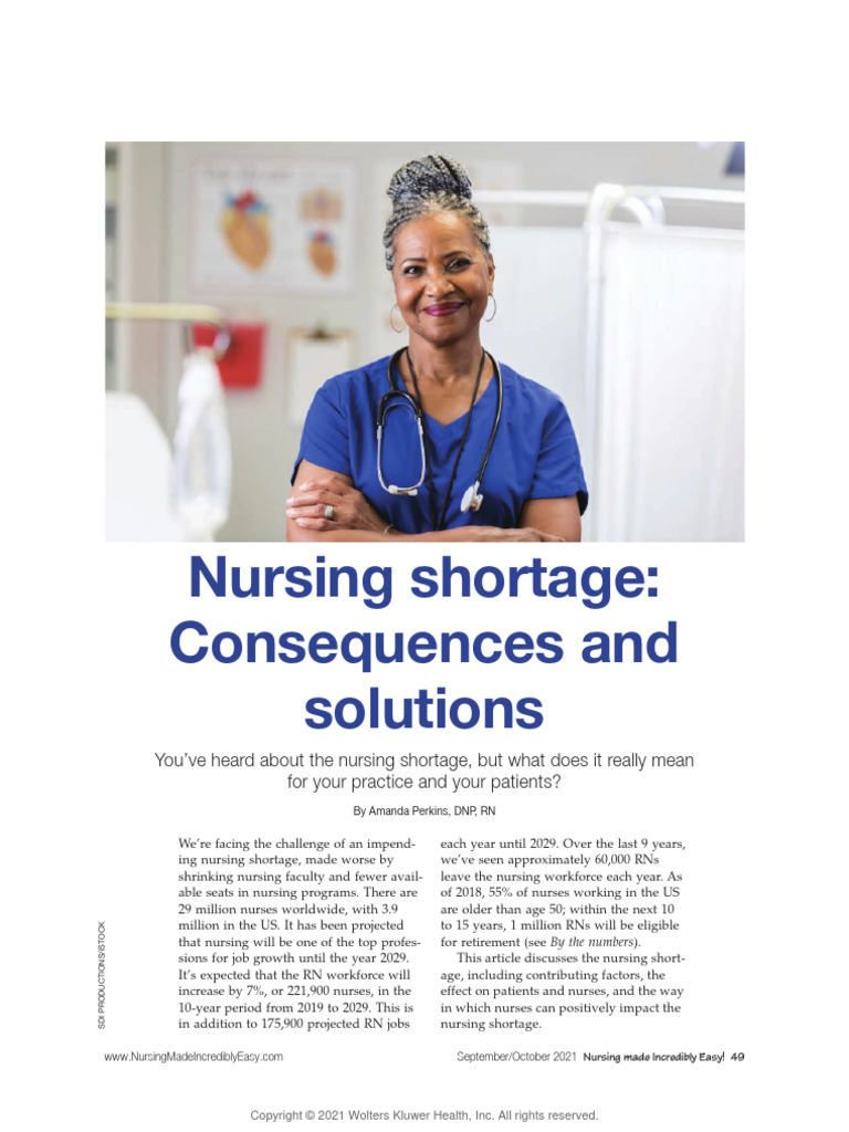 Nursing Shortage: Consequences and Solutions | PDF | Nursing | Employee ...