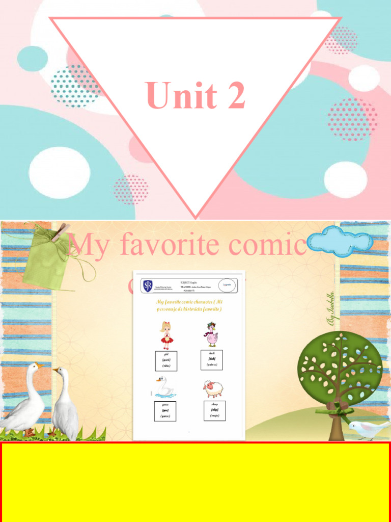 My Favorite Comic Characters and Animals | PDF