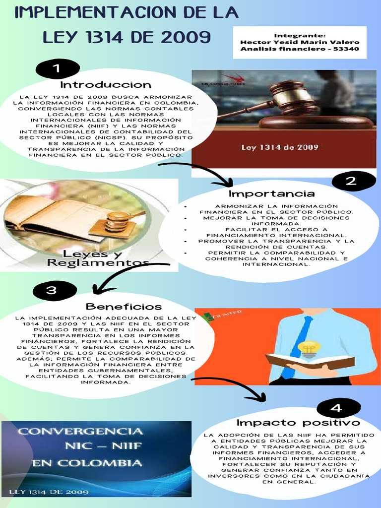 Implementacion de La Ley 1314 de 2009 | PDF | normas internacionales de ...