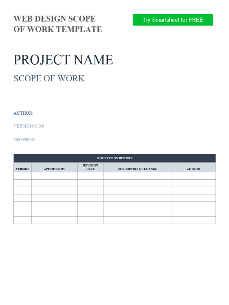 IC Web Design Scope of Work 11492 - WORD | PDF | Websites | Reliability ...