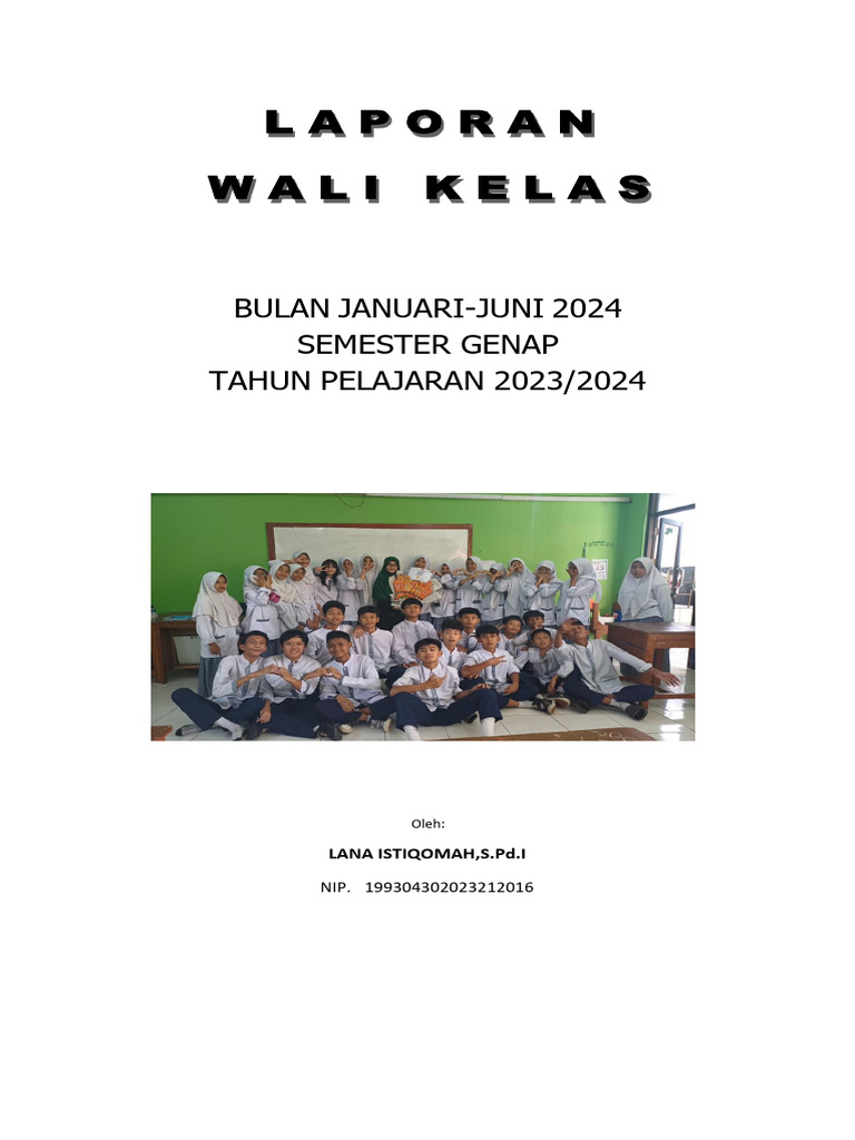 Laporan Wali Kelas | PDF