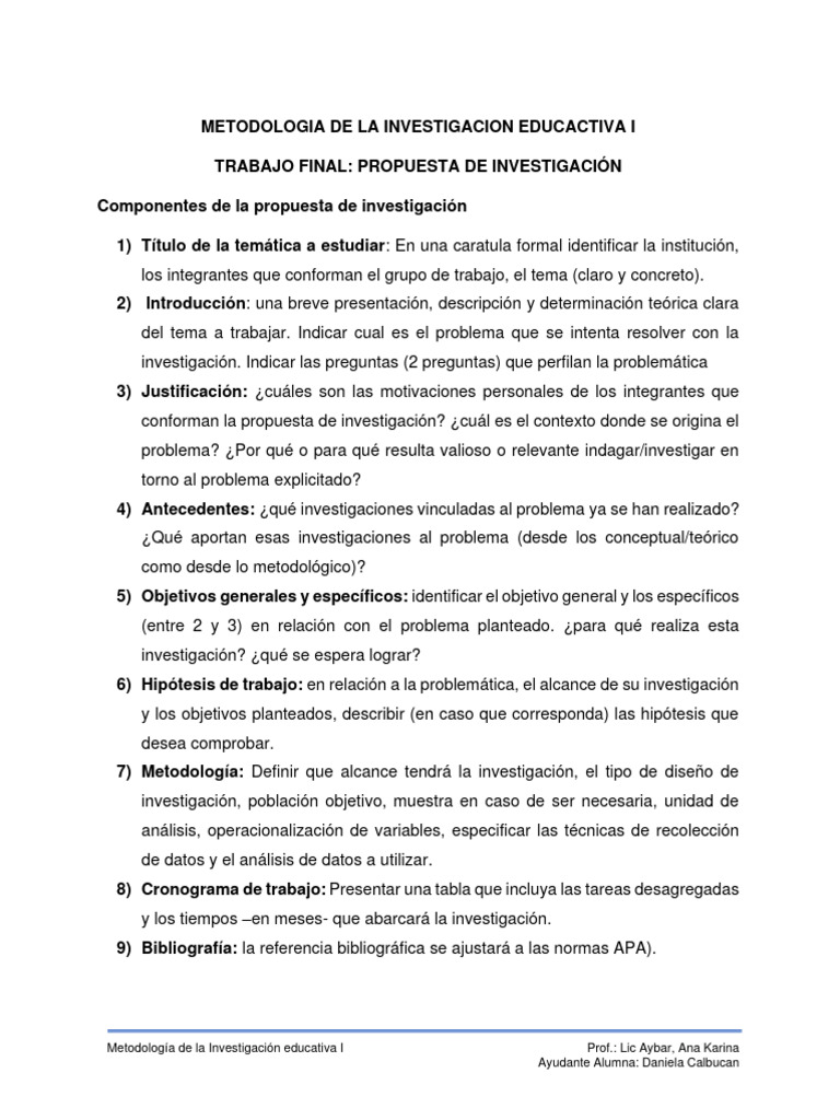 Propuesta de Investigación | Descargar gratis PDF | Conocimiento procedimental | Método científico