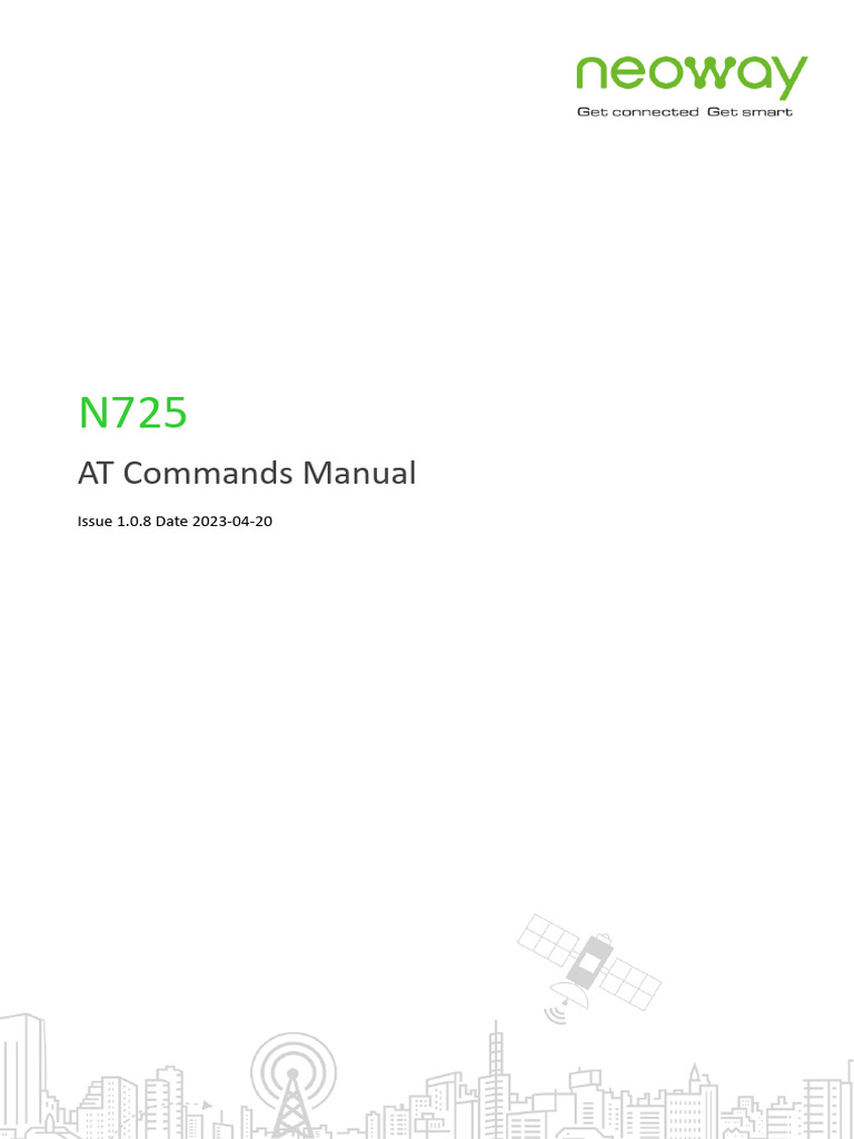 Neoway N725 at Commands Manual V1.0.8 | PDF | Transmission Control ...