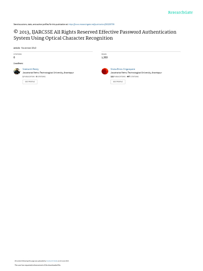 © 2013, IJARCSSE All Rights Reserved Effective Password Authentication ...