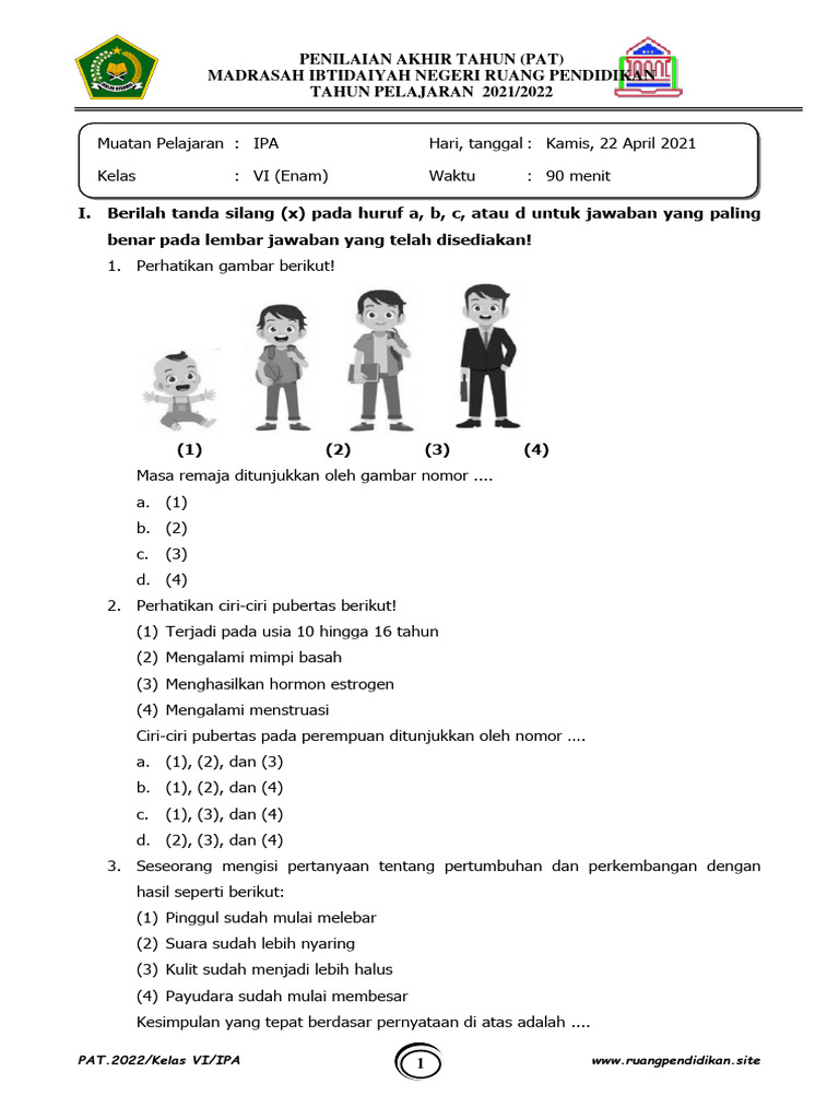 Soal Pat Ipa Kelas 6 | PDF