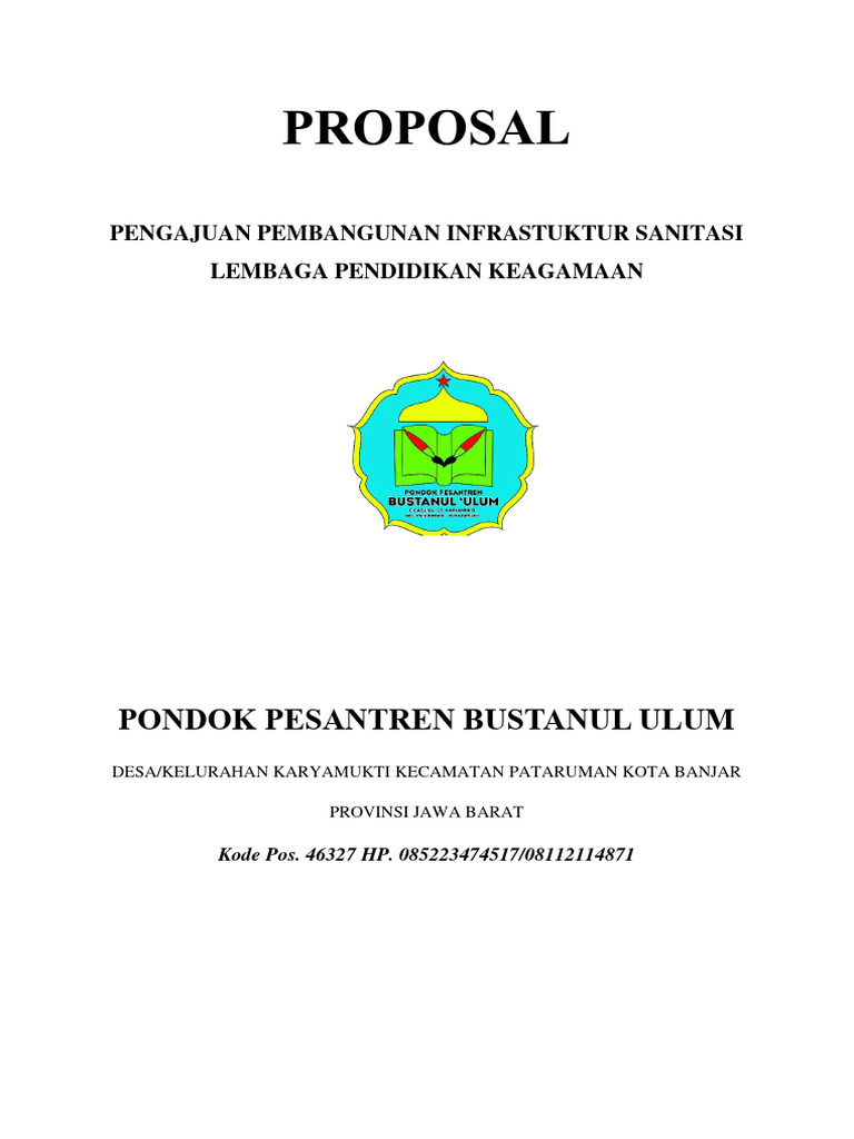 Proposal Sanitasi LPK Bustanul Ulum | PDF