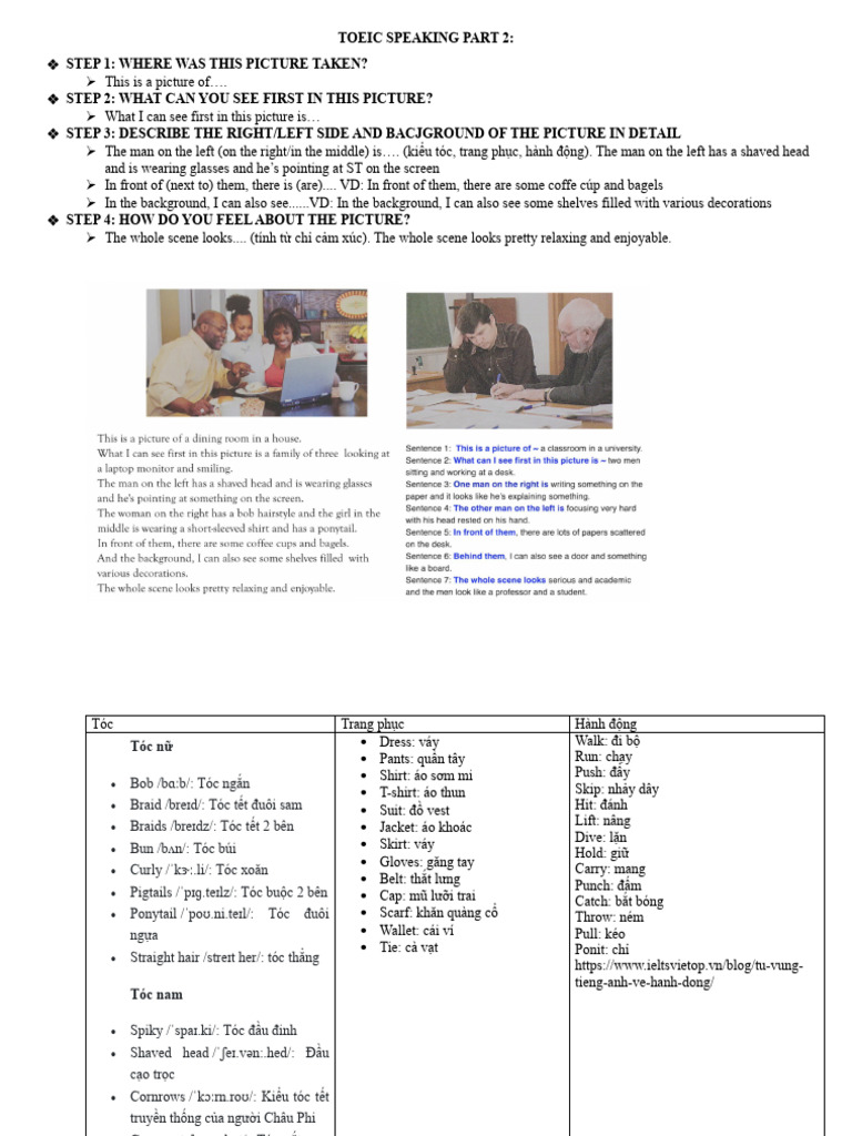 Toeic Speaking Part 2 | PDF