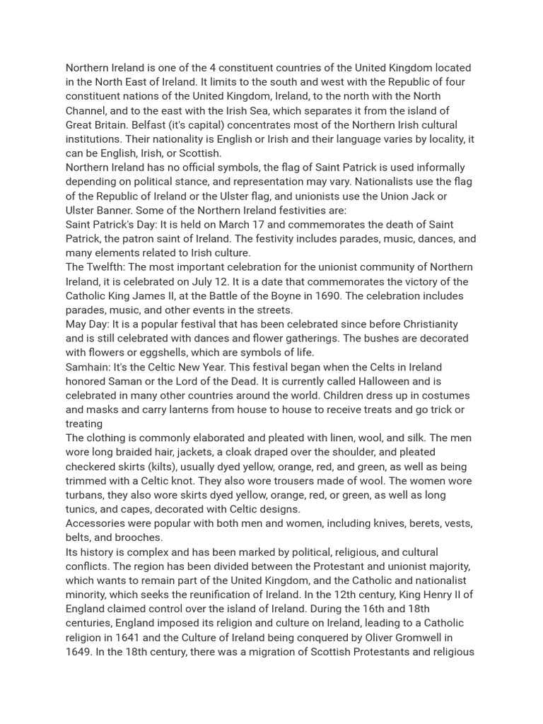 Northern Ireland | PDF | Northern Ireland | Ireland Northern Ireland | PDF | Northern Ireland | Ireland