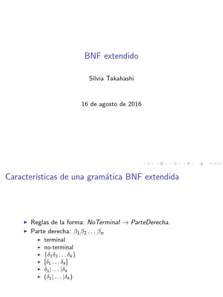BNF Extendido | PDF
