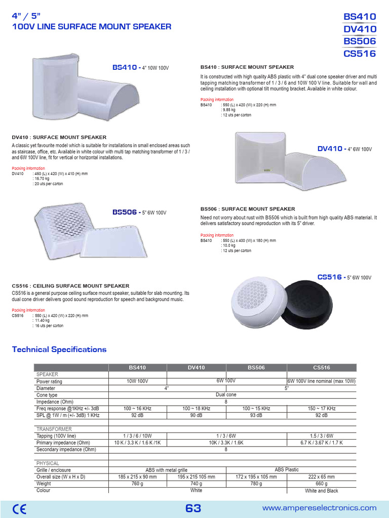 6W 100V Box Speaker With Transformer | Download Free PDF | Loudspeaker ...