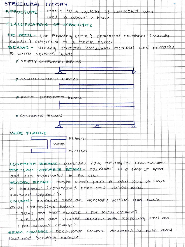 Theory of Structure Notes | PDF