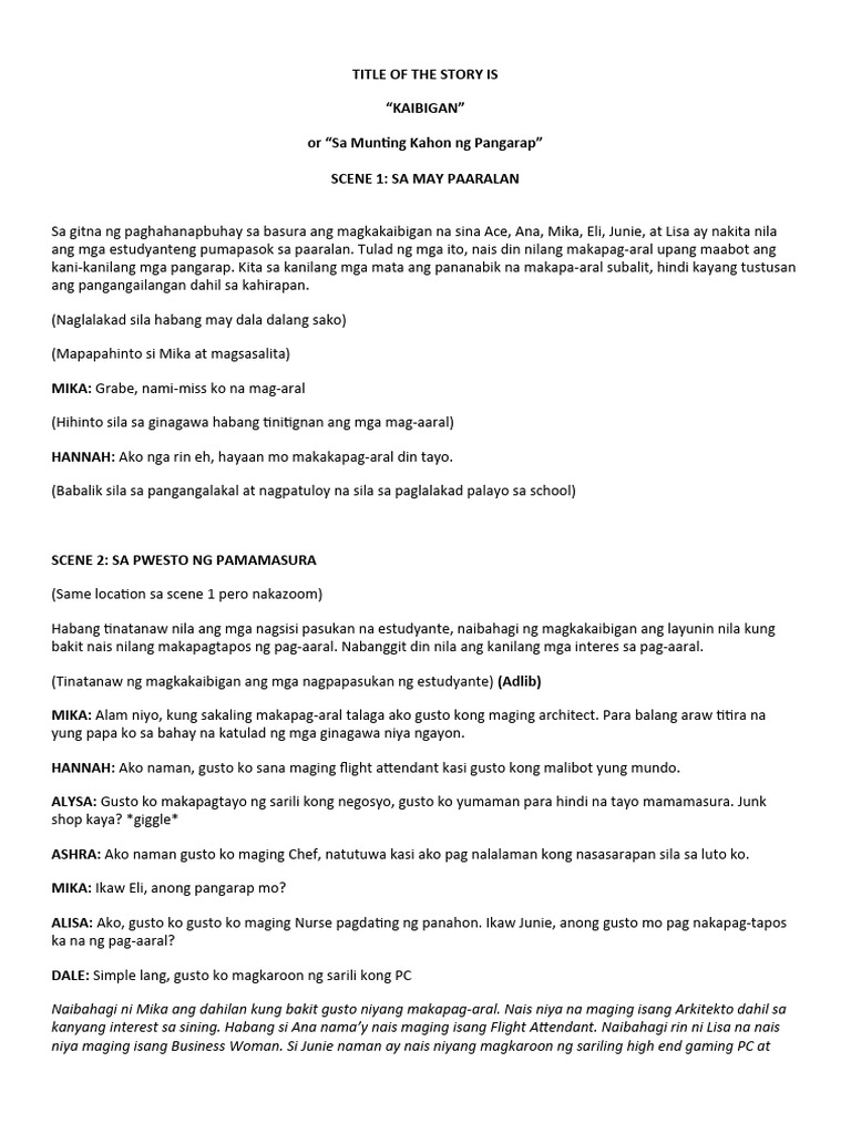 Title of the Story Is | PDF