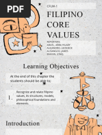 4 CFLM 1 Filipino Core Values | PDF | Social Institutions | Applied Ethics