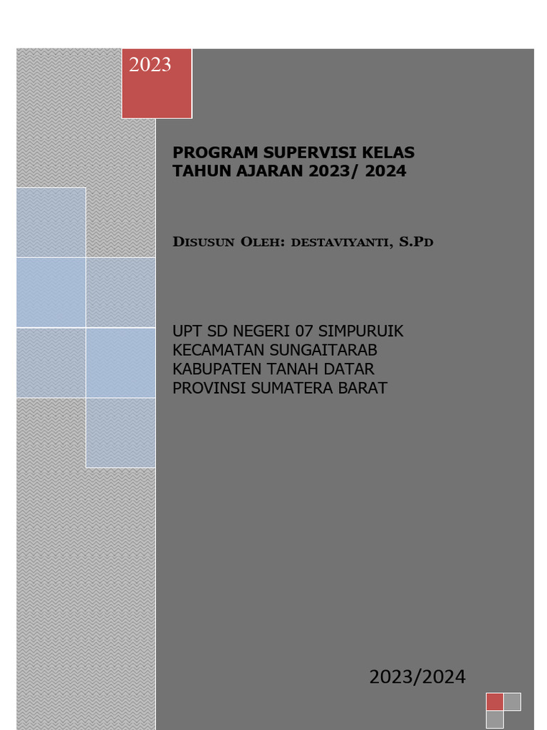 Program Supervisi Vinal | PDF