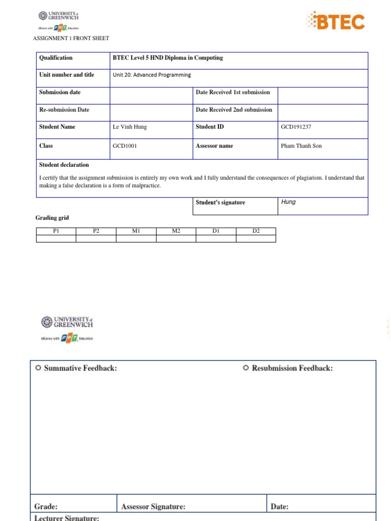 Asm 1 | Download Free PDF | Class (Computer Programming) | Method (Computer Programming)