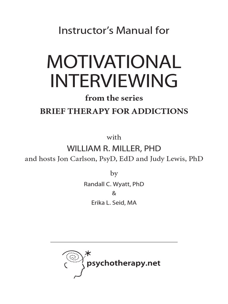Motivational Interviewing | PDF | Psychotherapy | Psychology