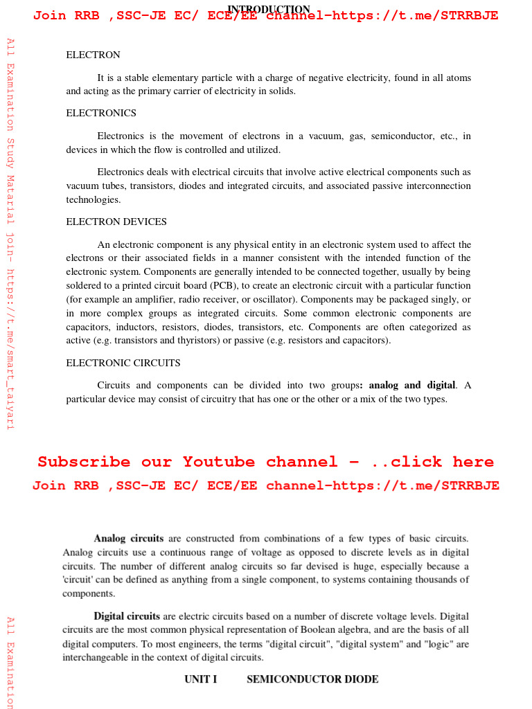 Semiconductor Devices Notes | PDF | P–N Junction | Semiconductors