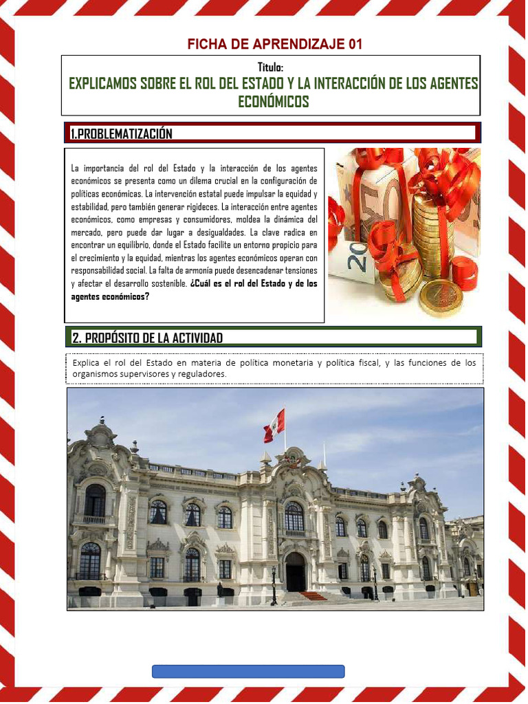 1 Ficha de Aprendizaje Ccss 3a.b Grado | PDF | Sistema financiero | Business