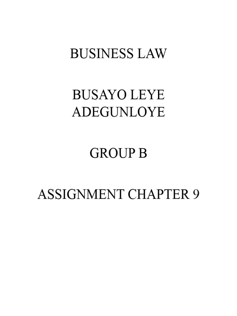 Chapter 9 BUSINESS LAW | PDF | Alternative Dispute Resolution | Trademark
