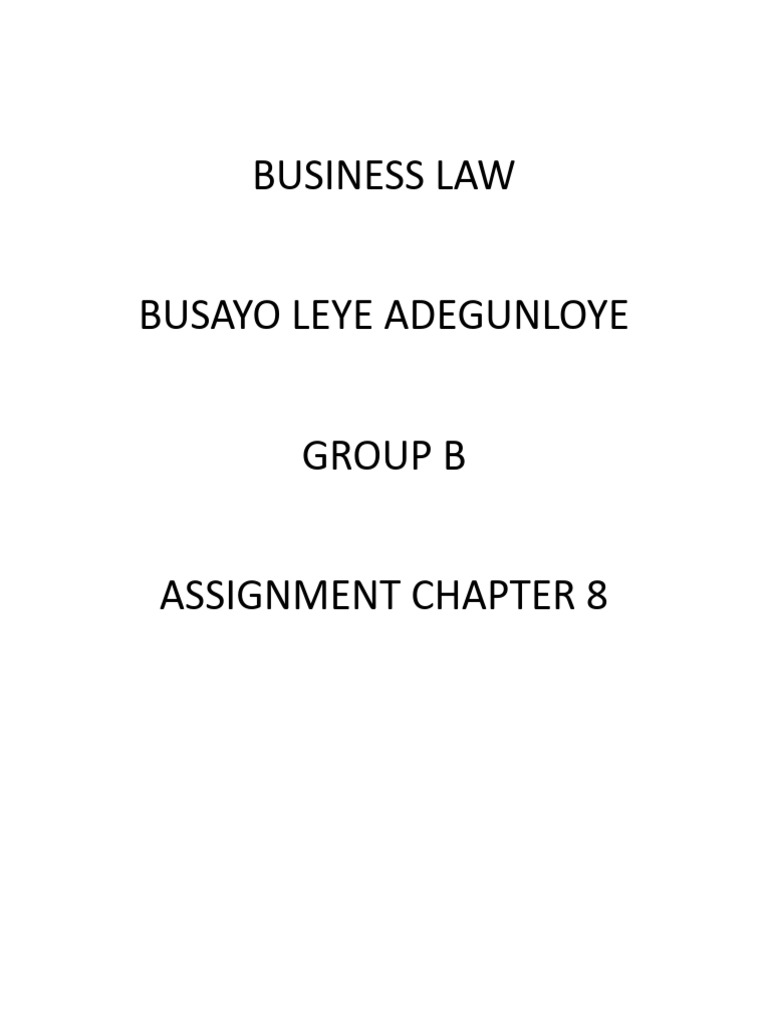 Chapter 8 BUSINESS LAW | Download Free PDF | Employment | Trade Union