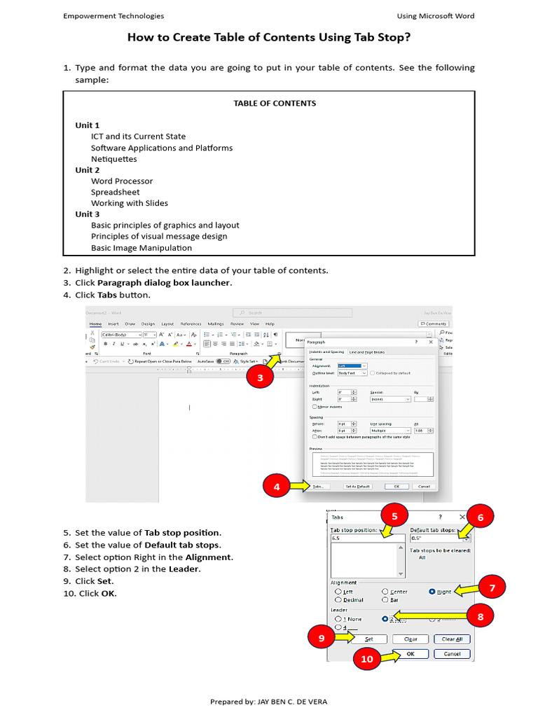 Microsoft Word TOC Guide | PDF | Microsoft Word | Software
