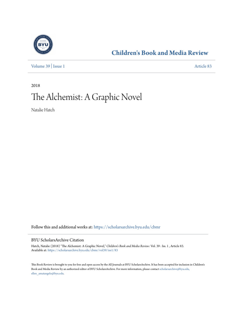 The Alchemist - A Graphic Novel | PDF