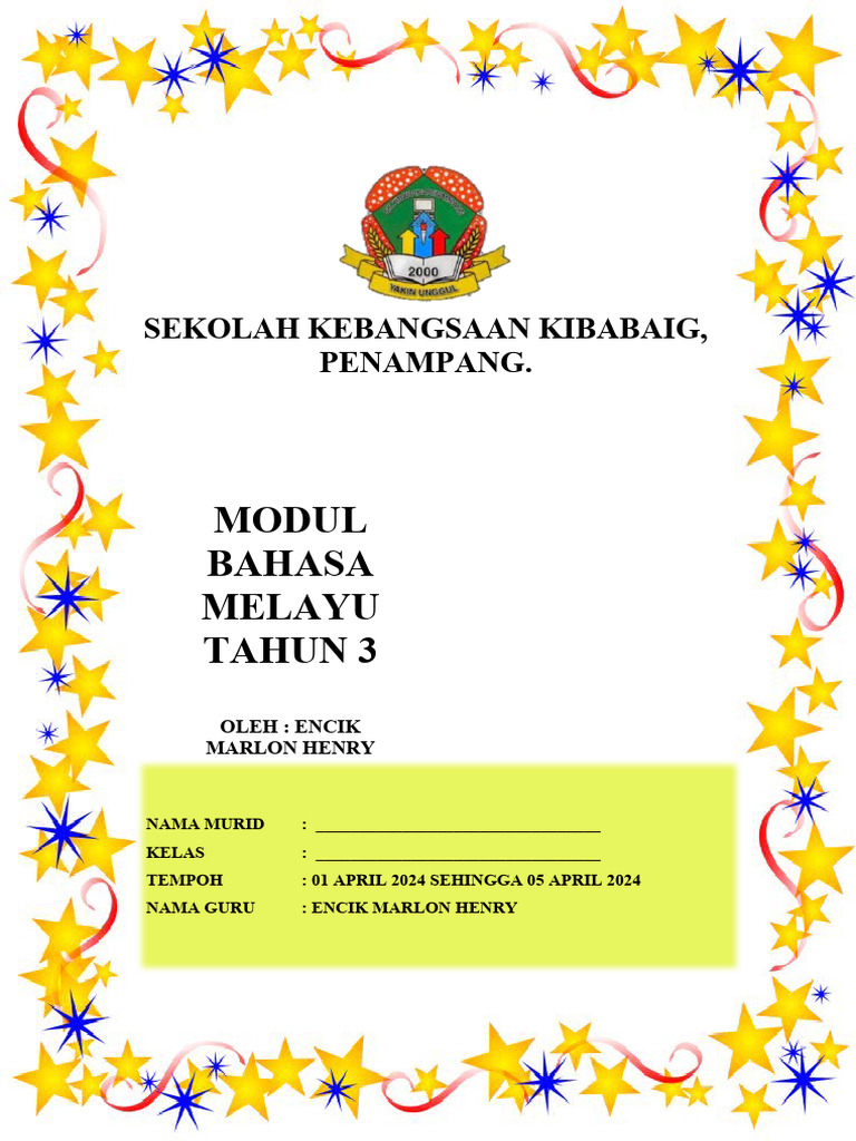 Modul BM Tahun 3: Keluarga Cergas | PDF