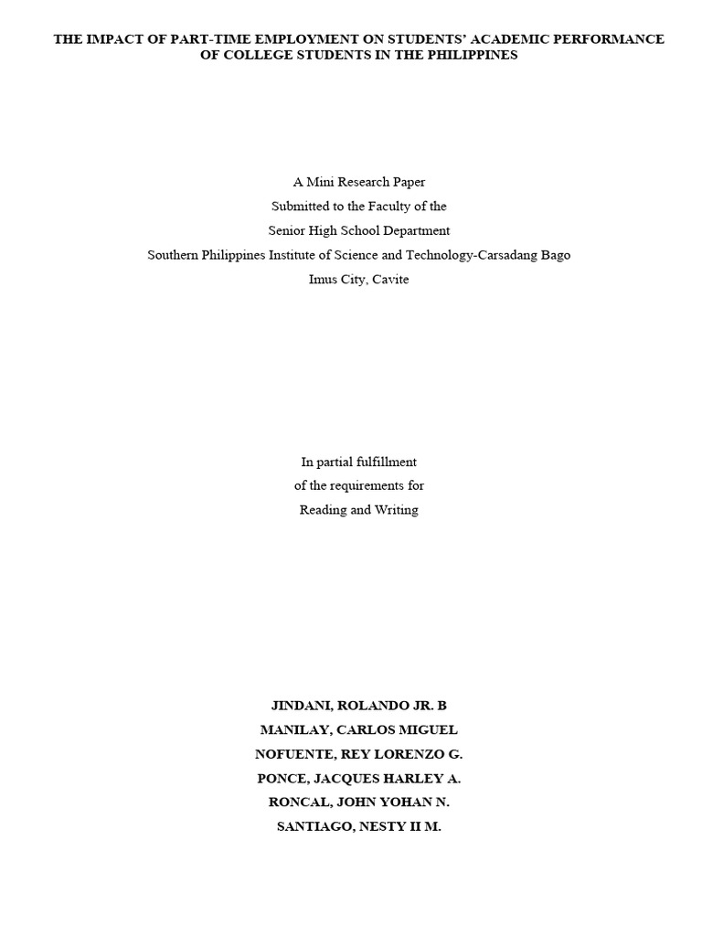 Mini Research Pdf Employment Motivation