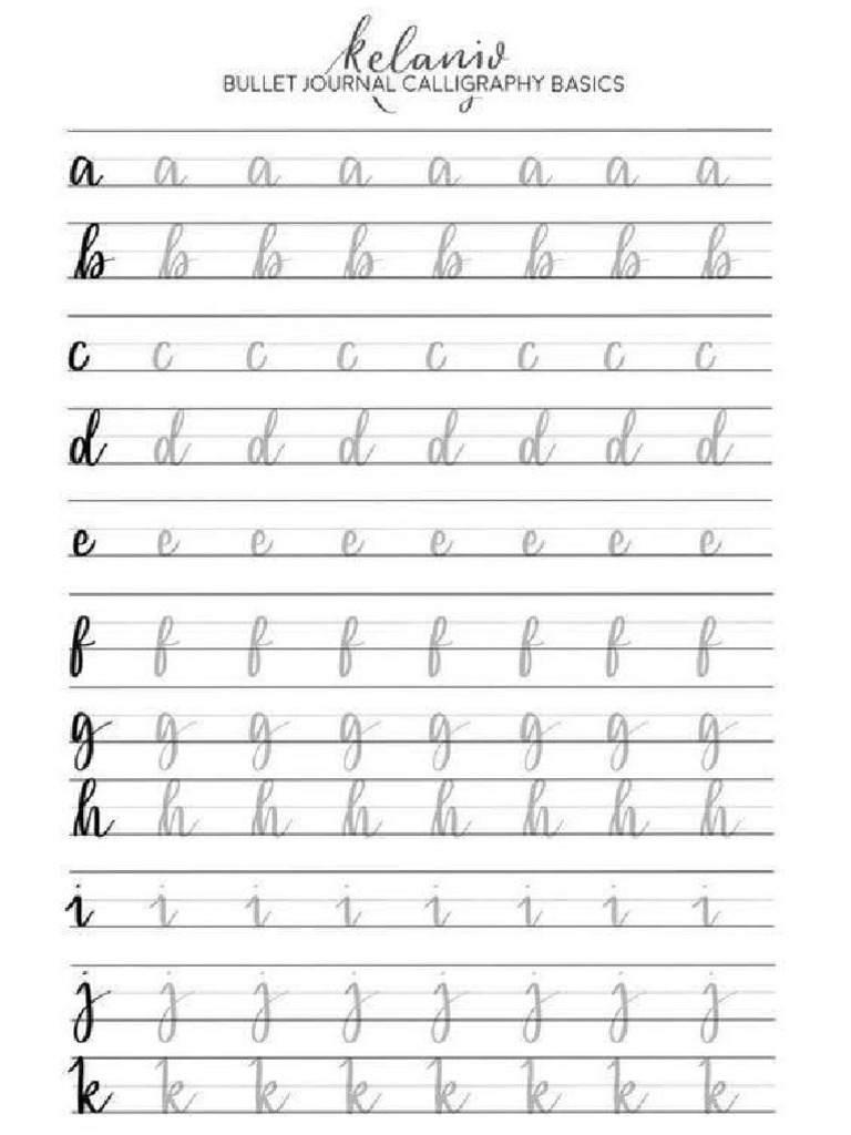 Calligraphy Sheets | PDF
