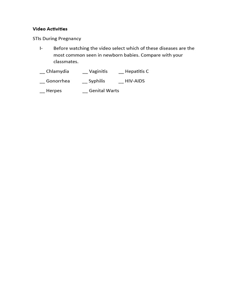 Video Activities | PDF