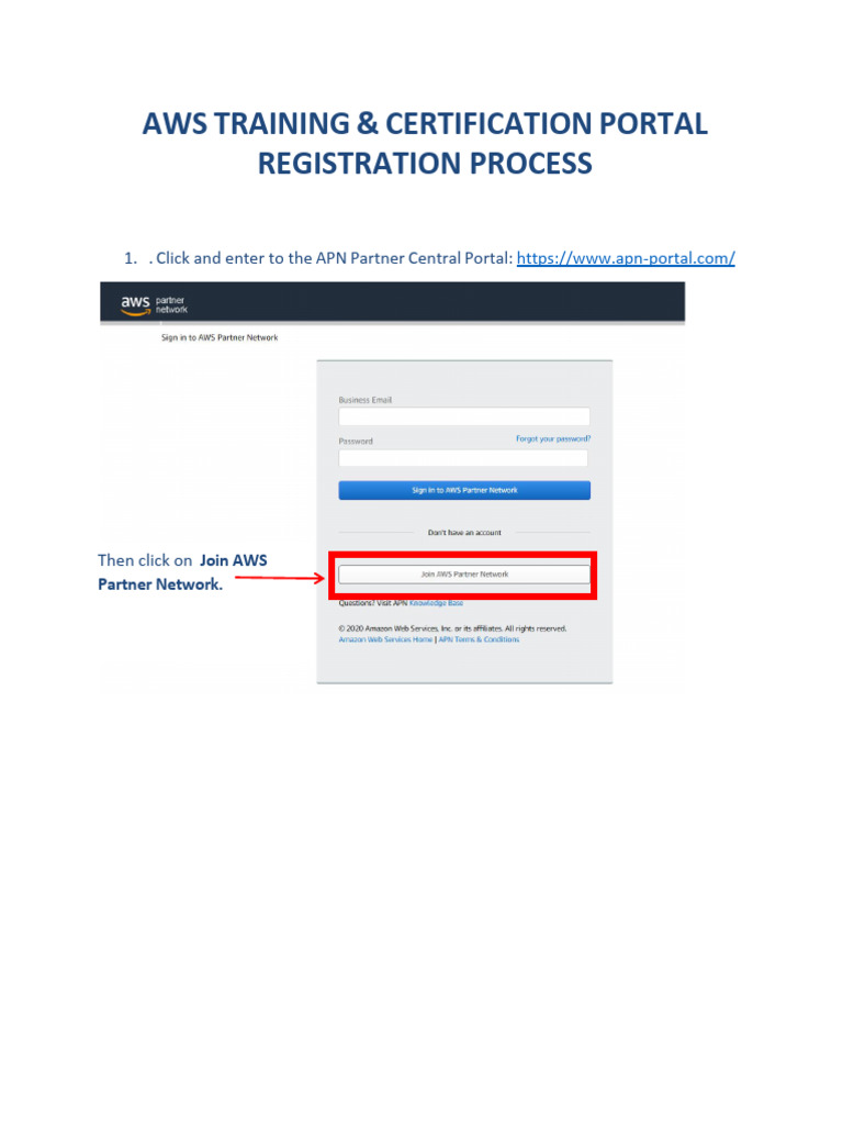 Aws Partner Portal Registration | PDF