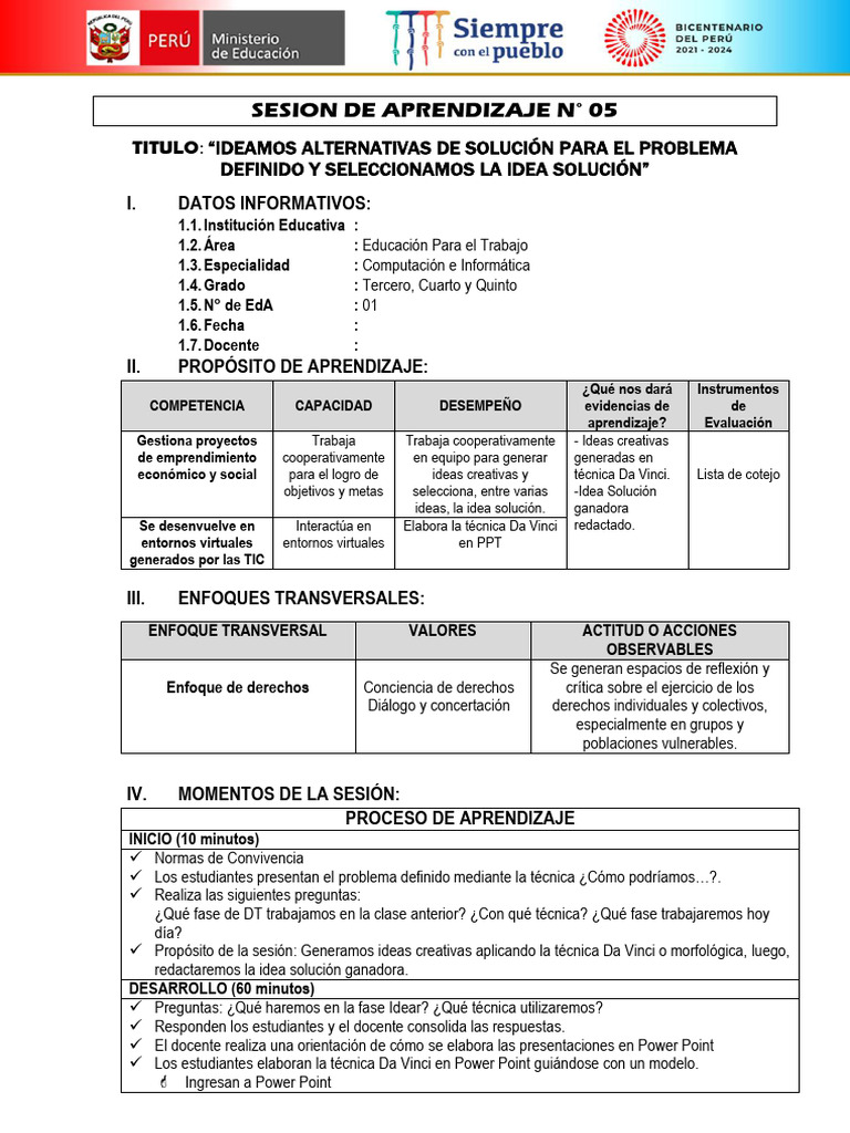 Sesion 05 | PDF | Aprendizaje | Microsoft PowerPoint