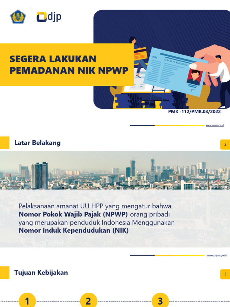 Paparan PMK 112 Dan Cara Pemadanan NIK-NPWP | PDF