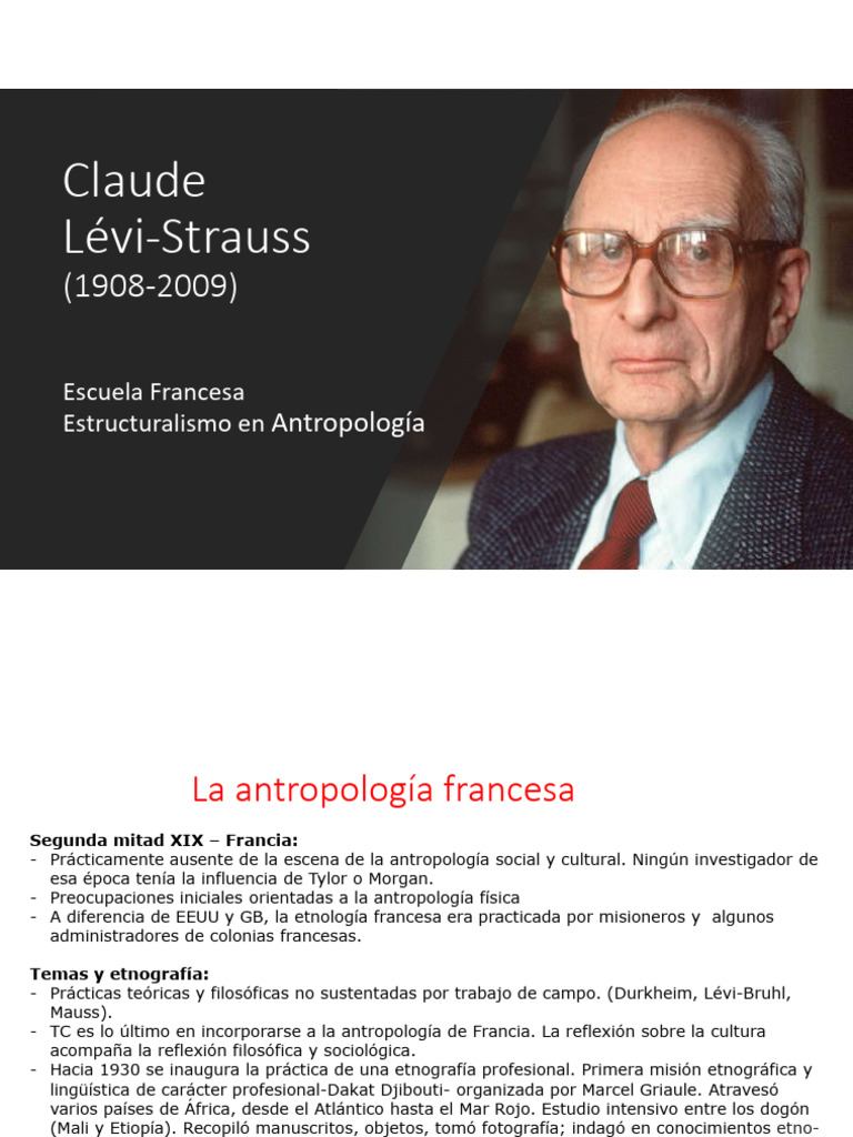 Clase Levi-Strauss | PDF | Antropología | Mente inconsciente