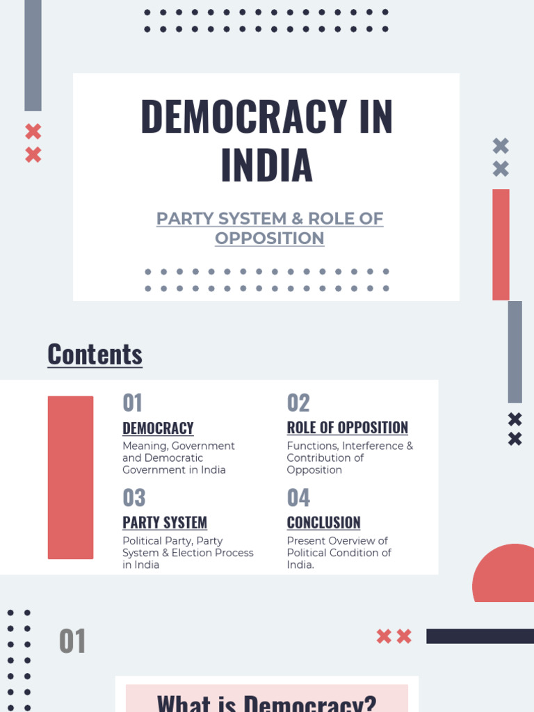 DEMOCRACY IN INDIA | PDF | Democracy | Political Ideologies