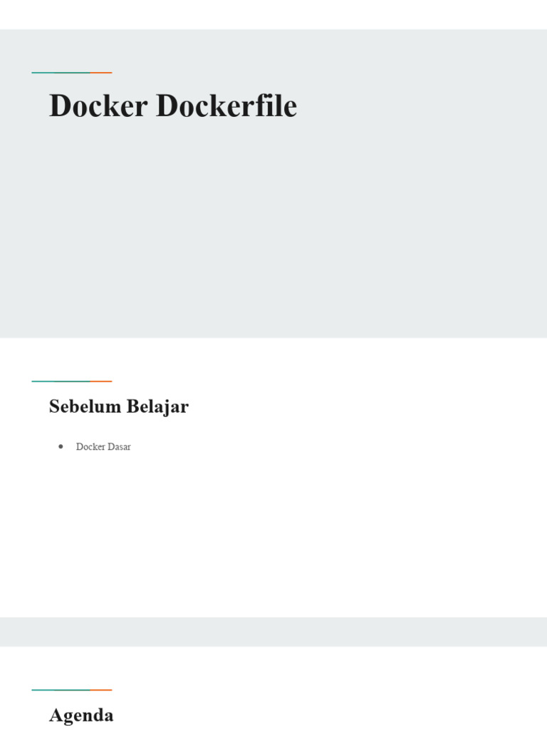 Docker Dockerfile | PDF