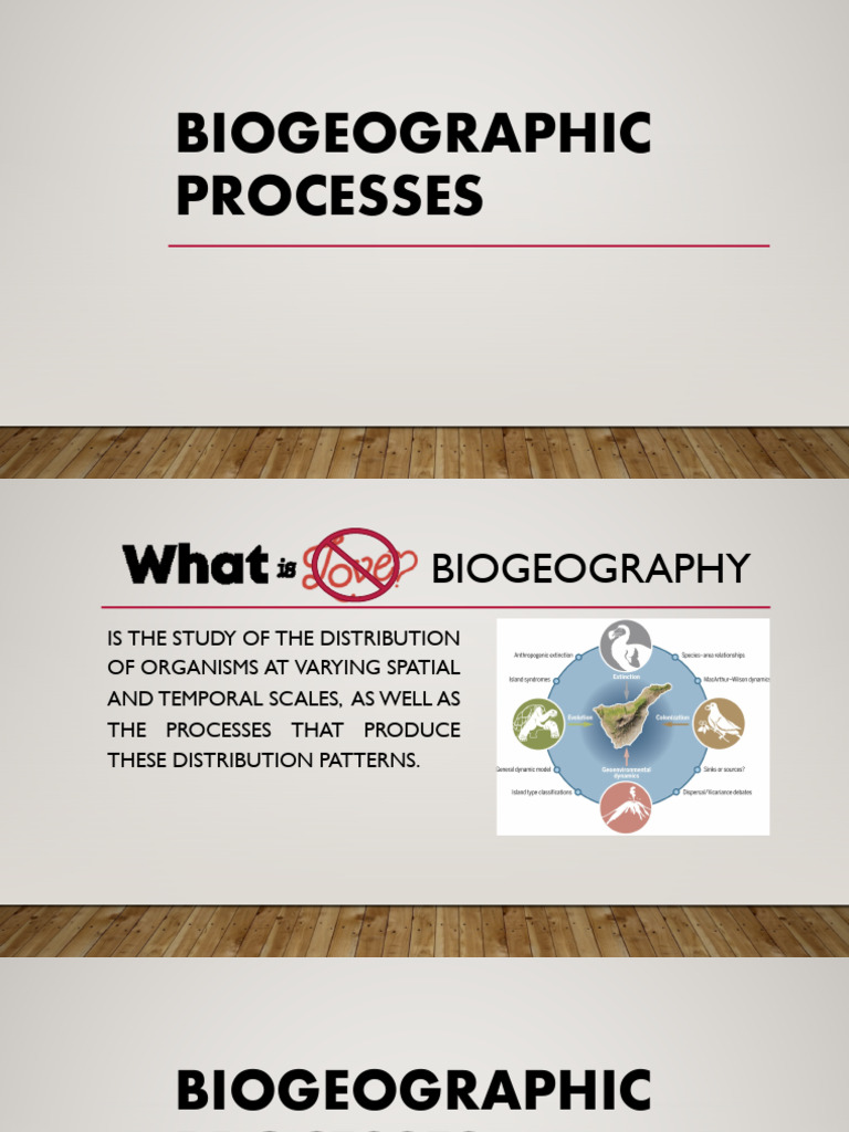 Biogeographic Processes | Download Free PDF | Evolution | Biogeography