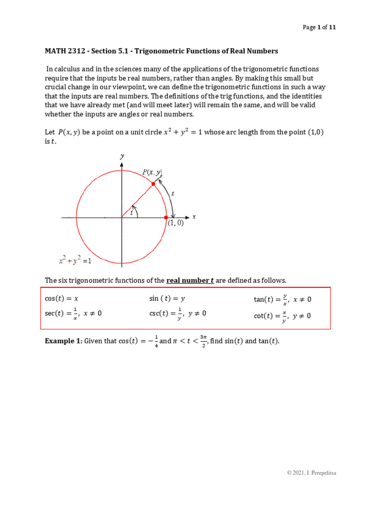 Calculus Notes | PDF | Trigonometric Functions | Mathematics