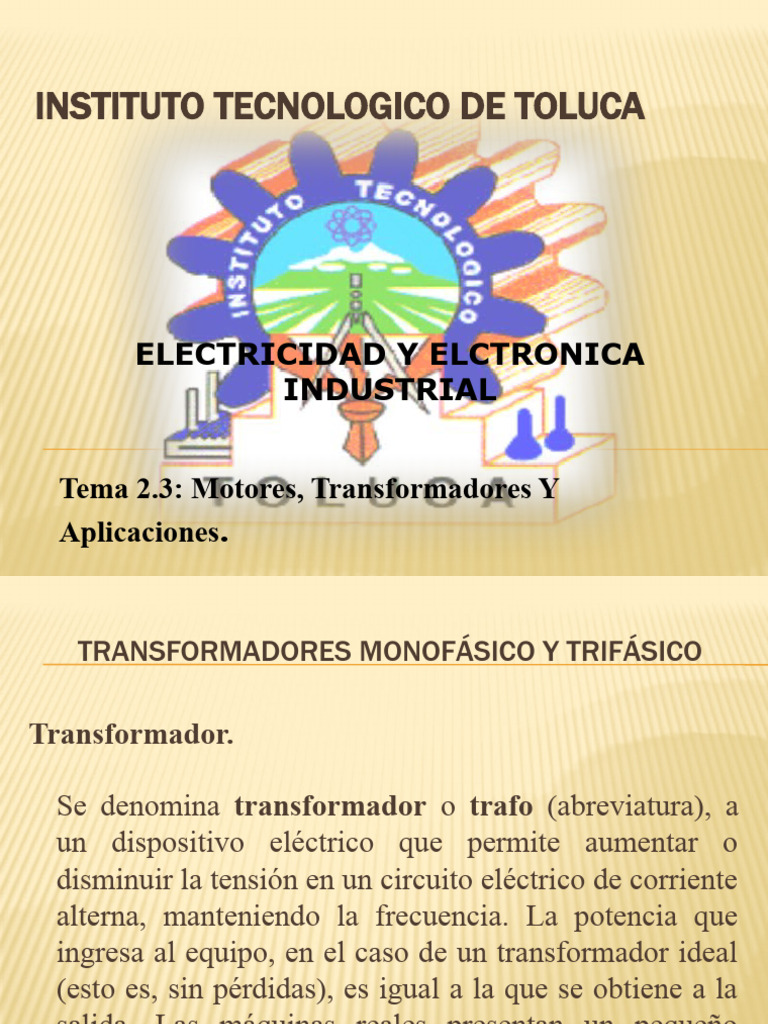2.3 Transformadores Monofasico y Trifasico | PDF | Transformador | Inductor 2.3 Transformadores Monofasico y Trifasico | PDF | Transformador | Inductor