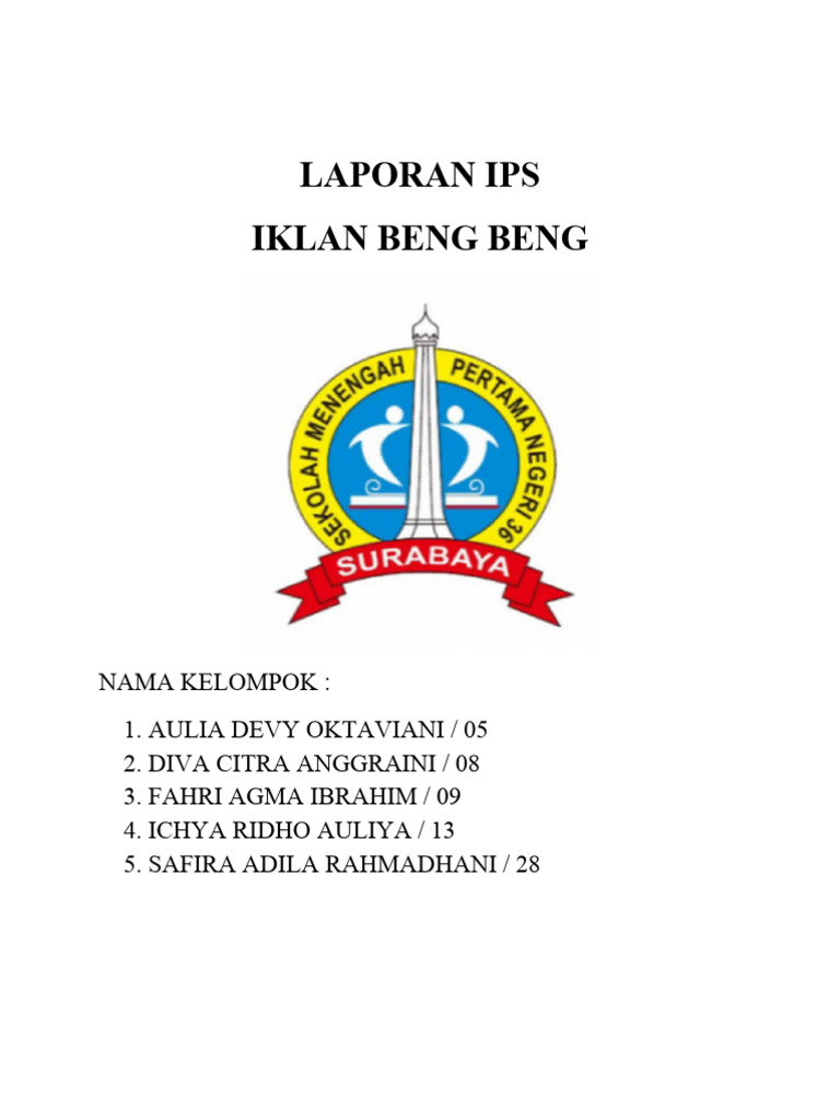 Laporan Iklan Beng Beng | PDF