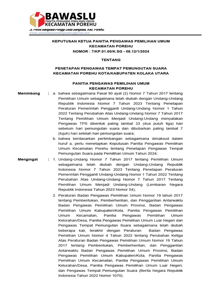 Draf SK PTPS 2023 | PDF