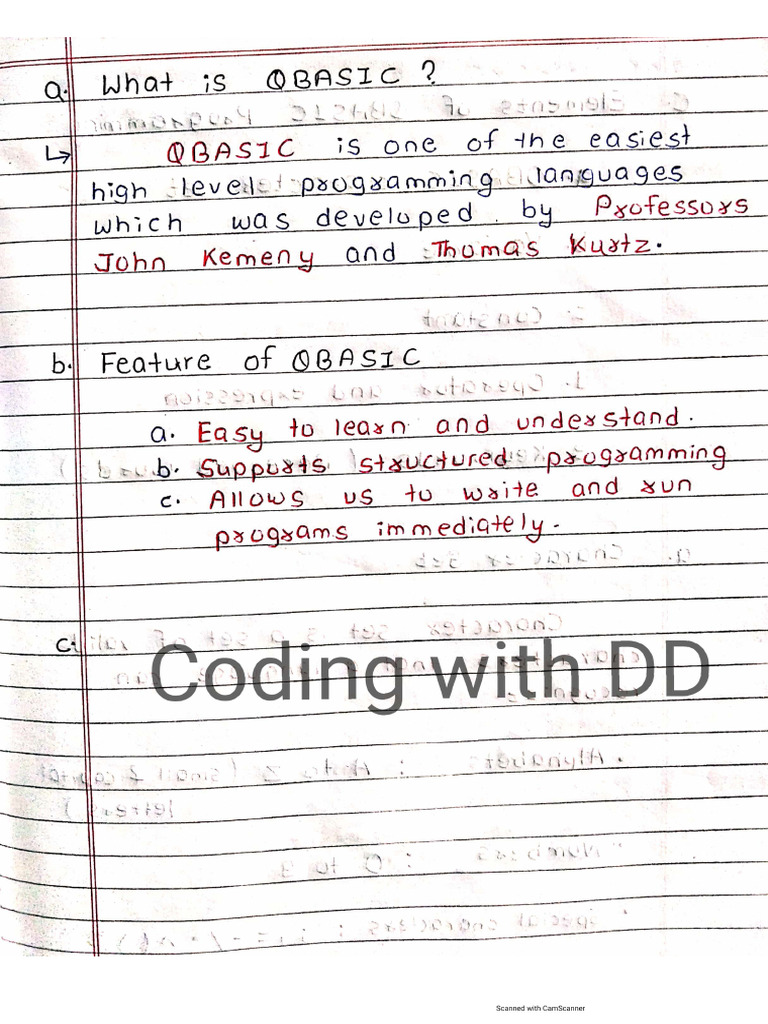 Qbasic Notes | PDF