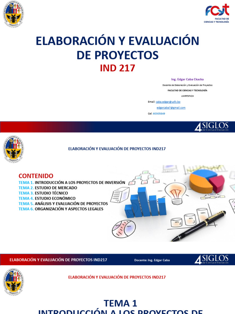 Elaboración y Evaluación de Proyectos Cap 1 | Descargar gratis PDF | Business | Evaluación