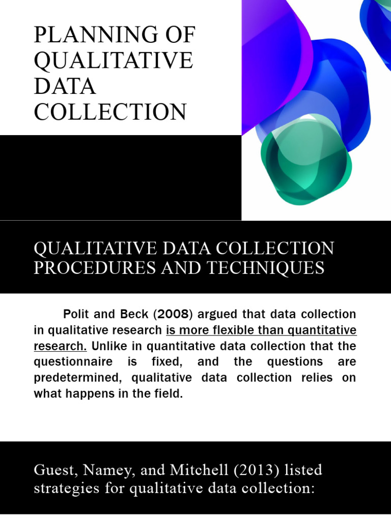 Q4 - Lesson 3 - Planning of Qualitative Data | PDF | Focus Group | Qualitative Research