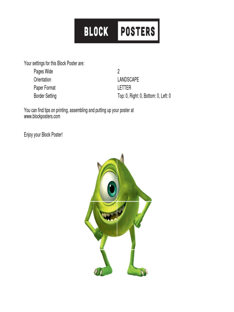 Block Poster Setup Guide | PDF